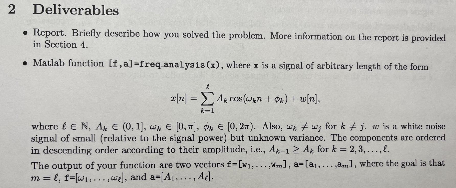 Solved Please provide matlab code and clear | Chegg.com