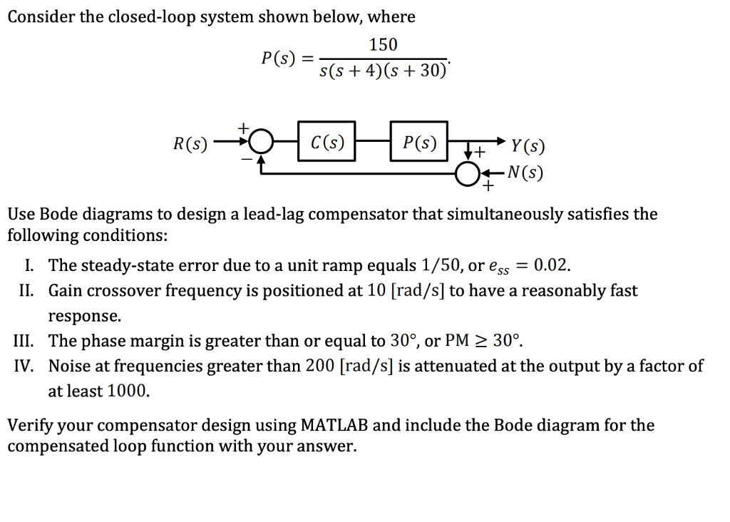 Solved Consider the closed-loop system shown below, where | Chegg.com