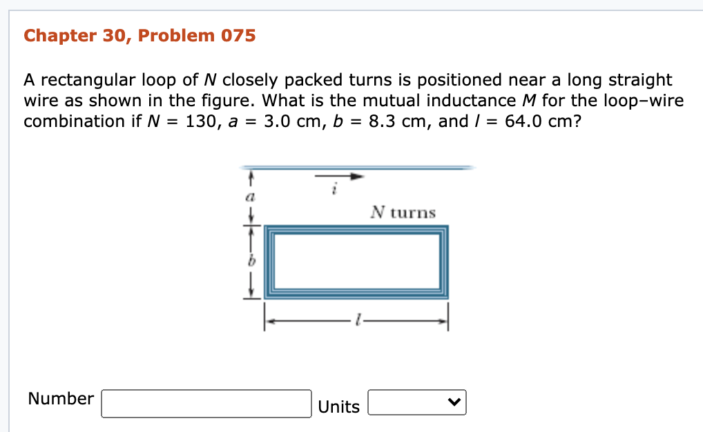 Solved A rectangular loop of N closely packed turns is | Chegg.com
