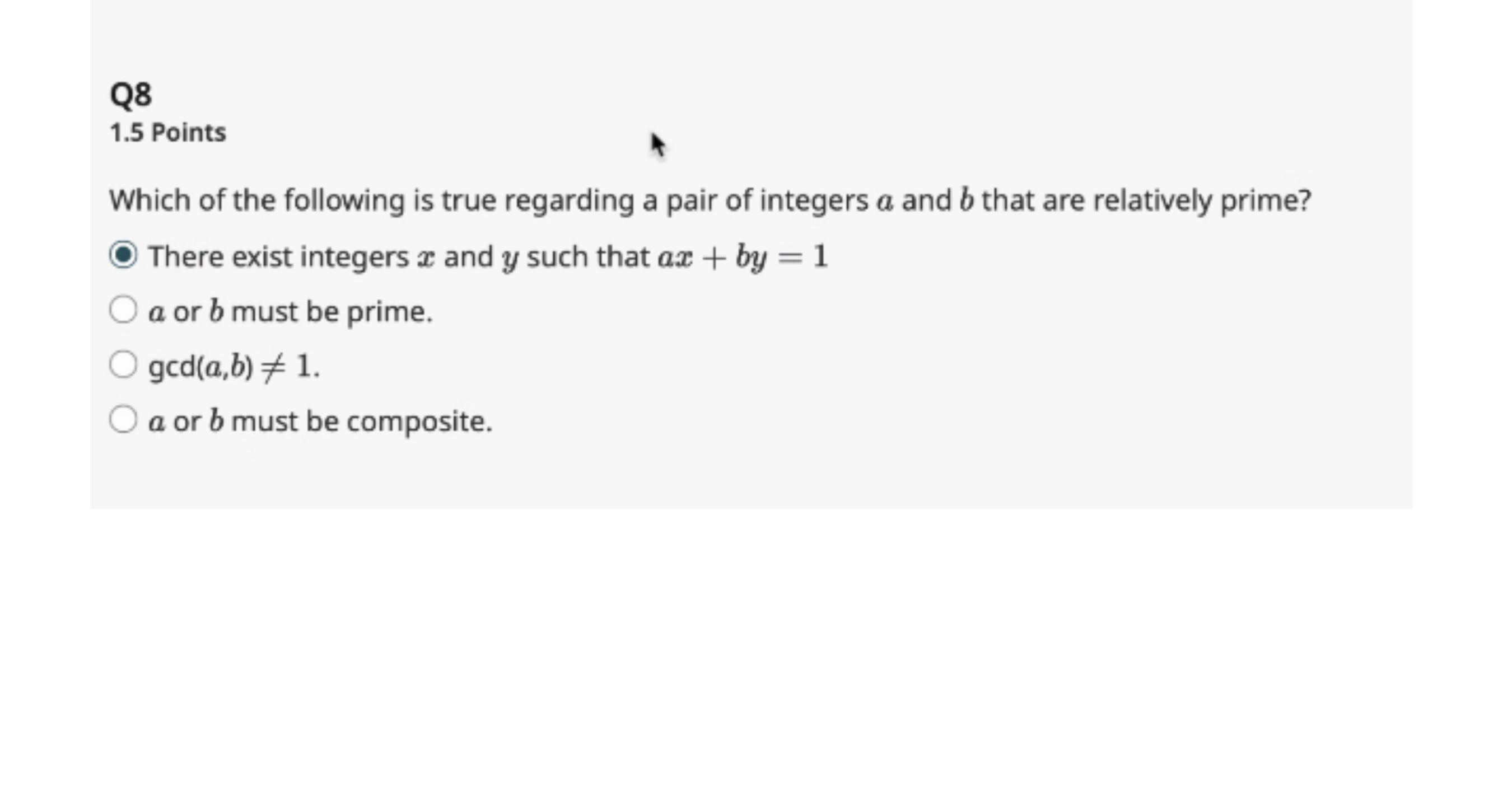 Solved Q81.5 ﻿PointsWhich of ﻿the following is ﻿true | Chegg.com