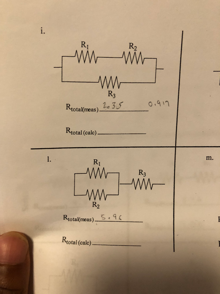 Solved R1= 3.27 R2= 1.02 R3= 5.81. How to calculate Rtotal | Chegg.com