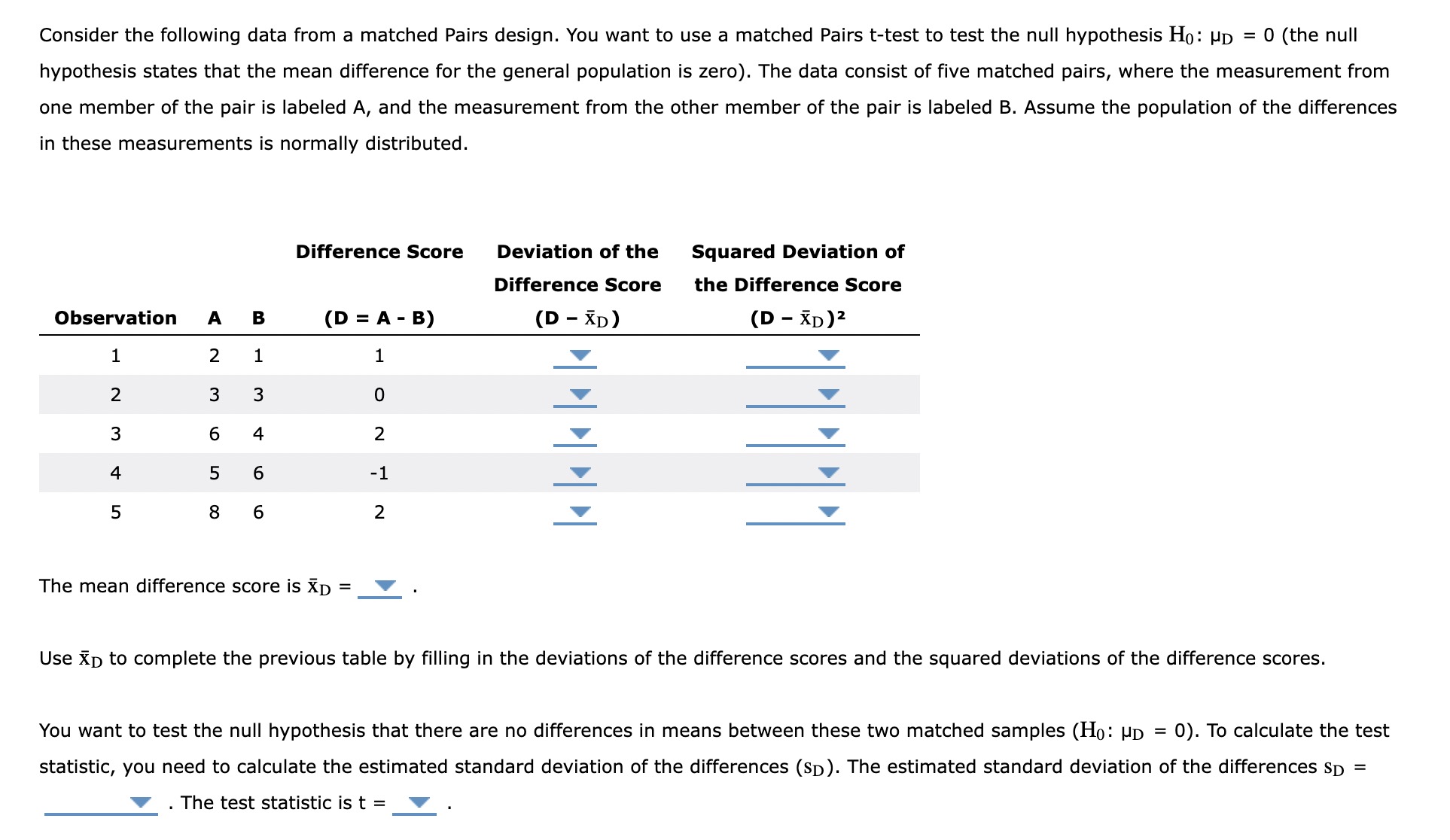 Solved Consider the following data from a matched Pairs | Chegg.com