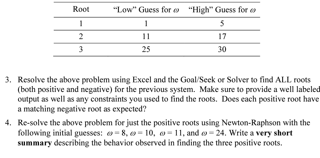 Solved 3. Resolve the above problem using Excel and the | Chegg.com