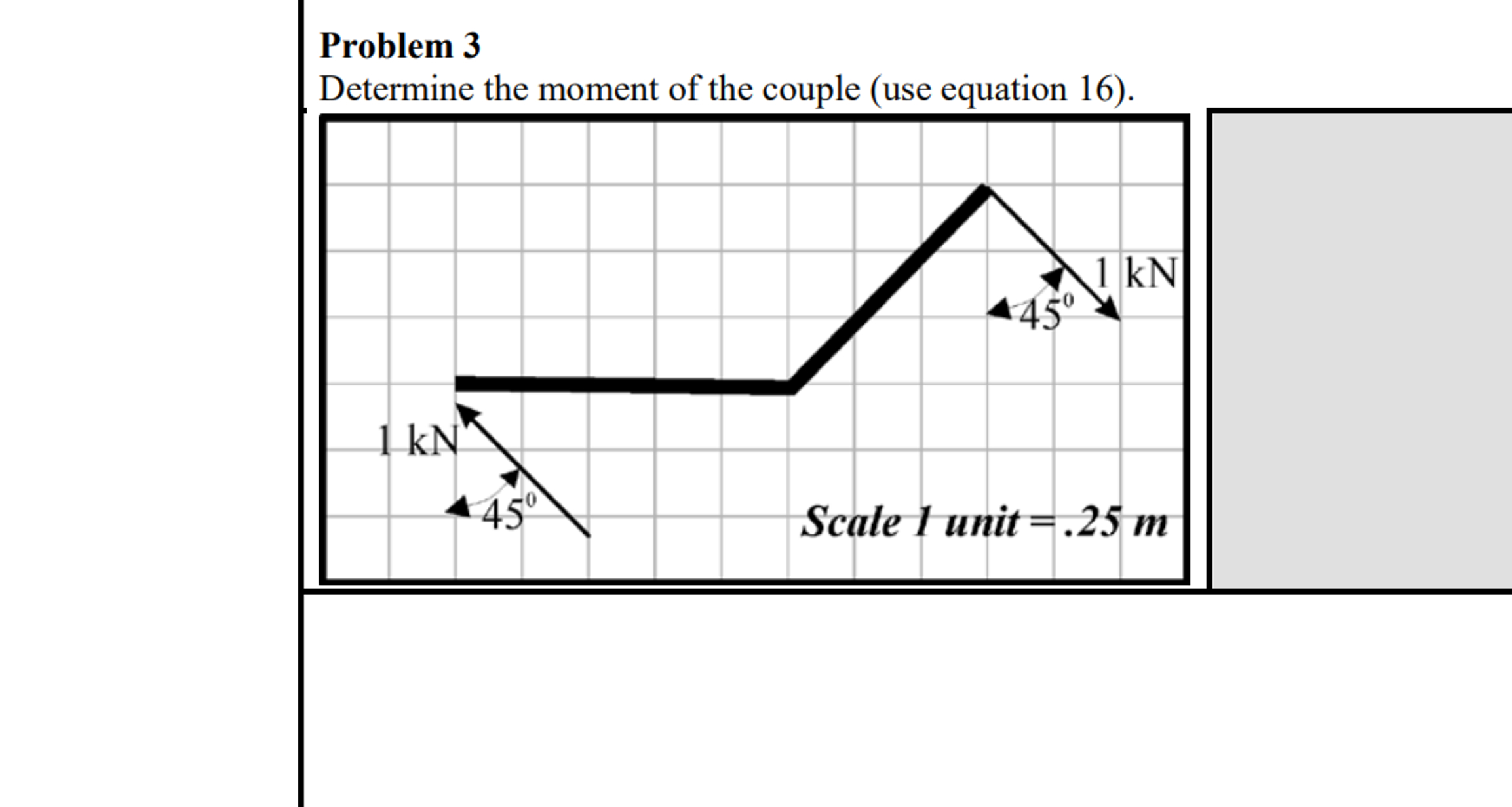 Solved Problem 3Determine the moment of the couple (use | Chegg.com