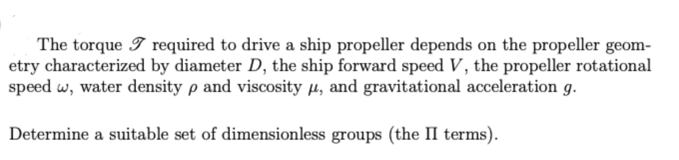 Solved The torque I required to drive a ship propeller | Chegg.com
