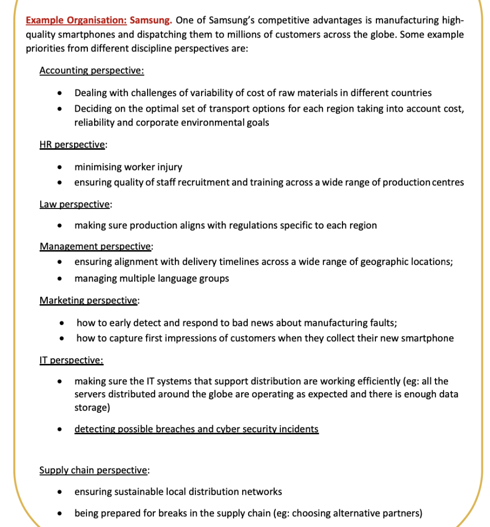 Solved Identify a priority for an organisation or company | Chegg.com