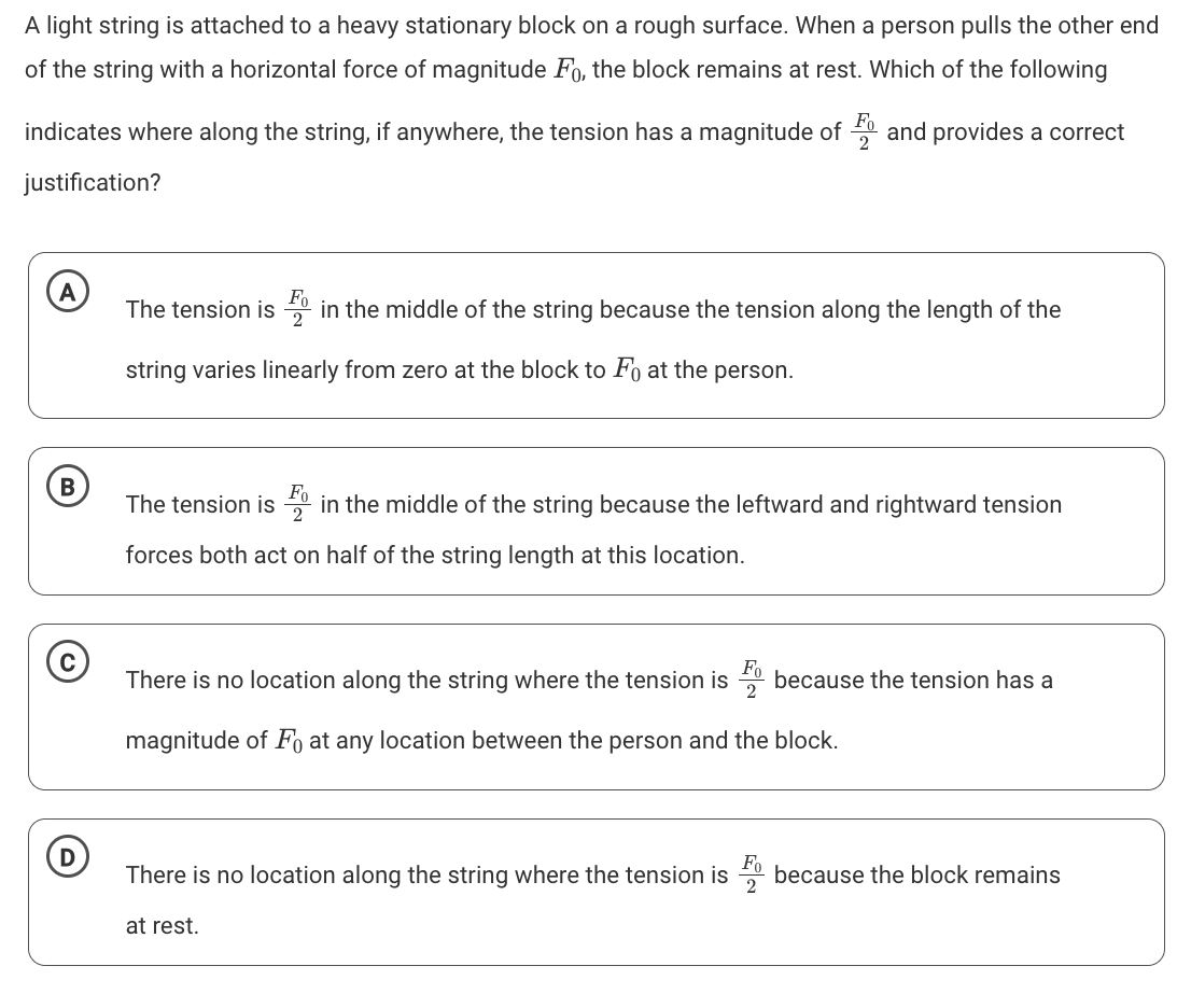 Solved A light string is ﻿attached to ﻿a heavy stationary | Chegg.com