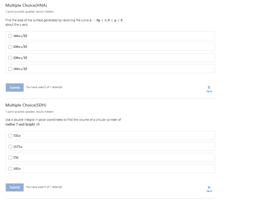 Solved Multiple Choice(HNA) 1 point possible (graded, | Chegg.com