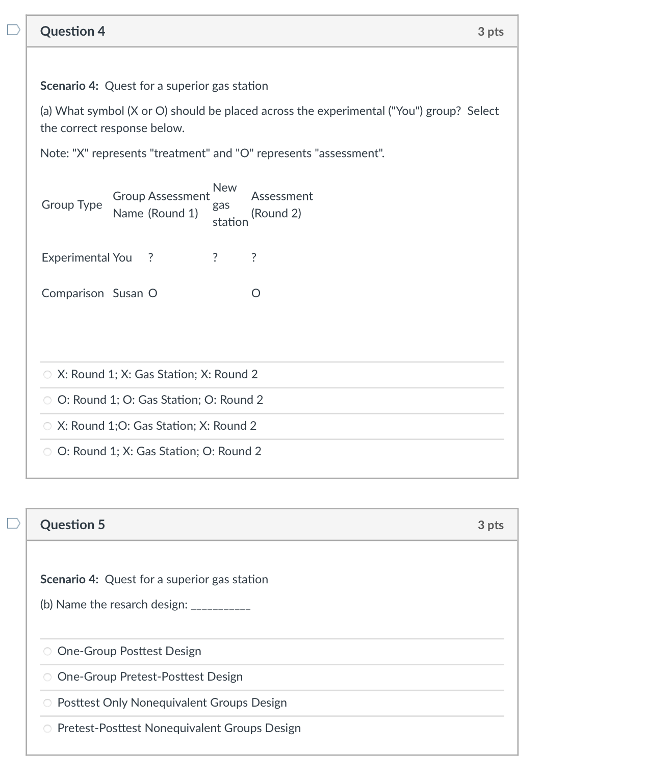 Solved 4. Scenario 4: A new gas station opens for business | Chegg.com