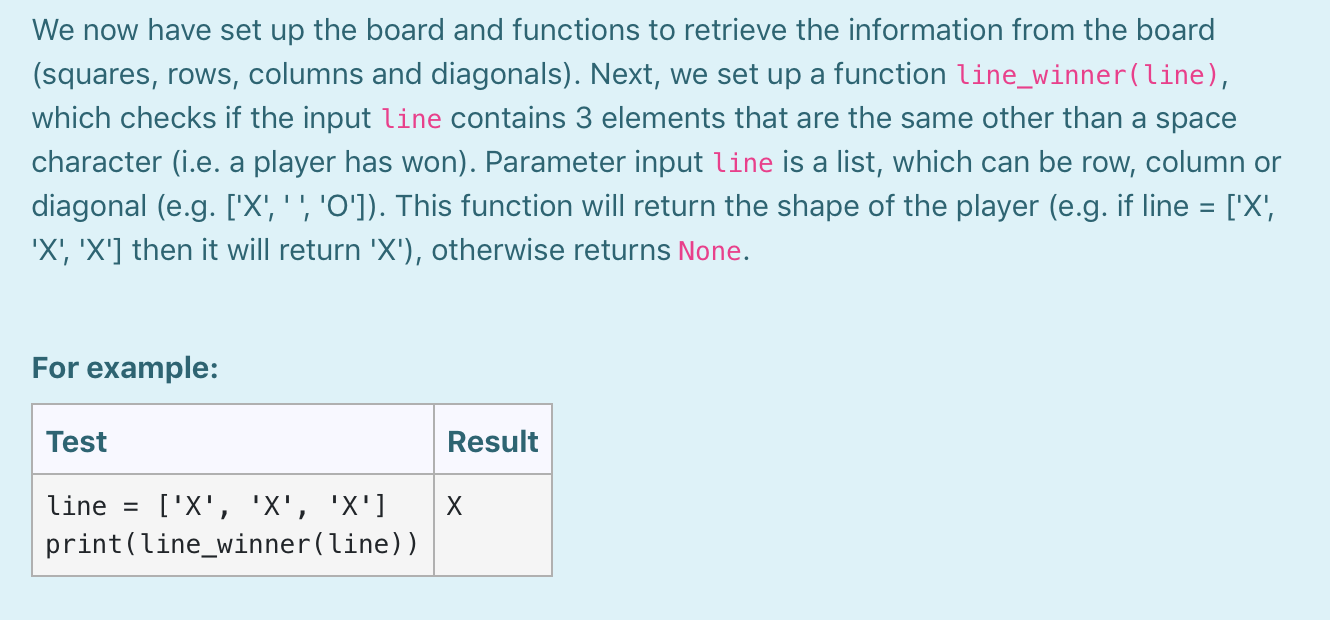Solved We now have set up the board and functions to | Chegg.com
