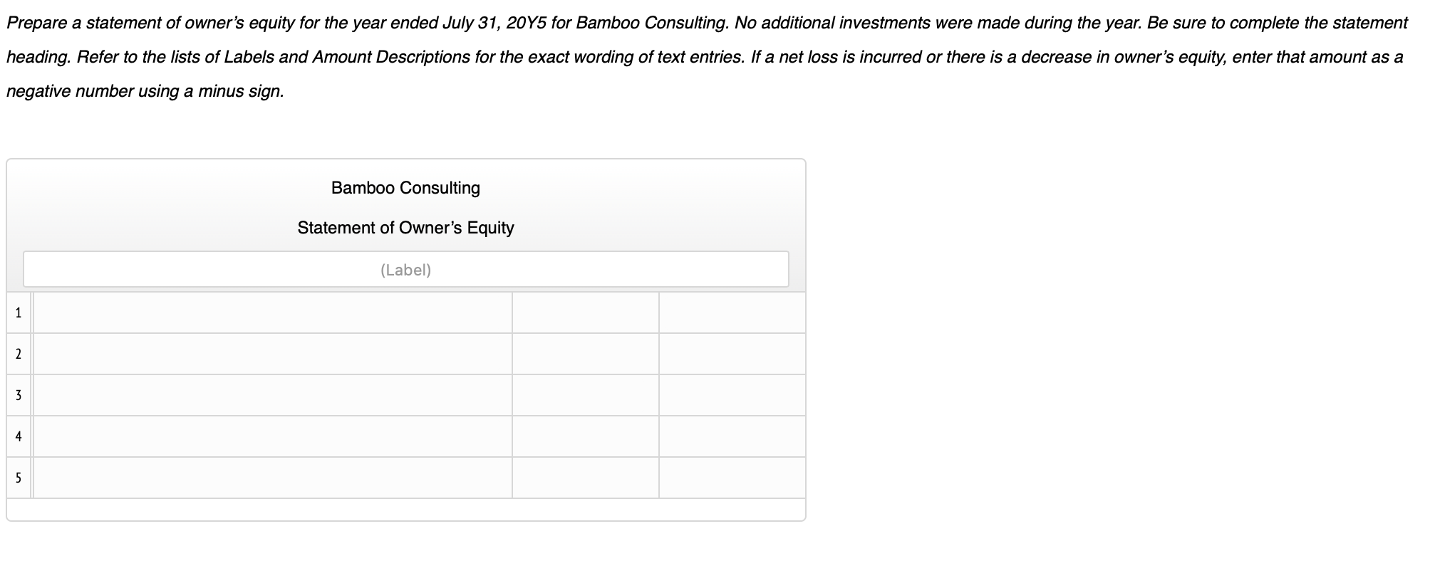 Solved Bamboo Consulting is a consulting firm owned and | Chegg.com