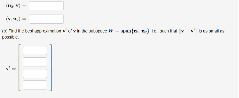 Solved (1 point) Consider c4 with the usual inner product, | Chegg.com