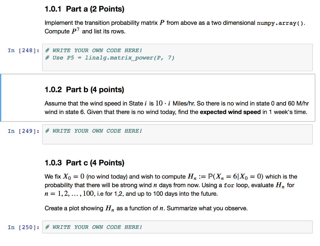 Problem 1. Background: Markov chains could be used to | Chegg.com