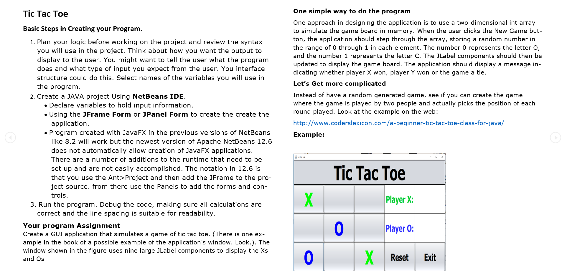Solved Tic Tac Toe One simple way to do the program | Chegg.com
