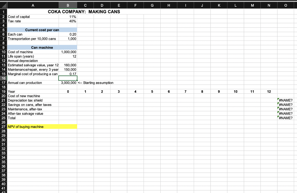 ONLY IN EXCEL, NO HARD CODED FORMULA. I will rate | Chegg.com