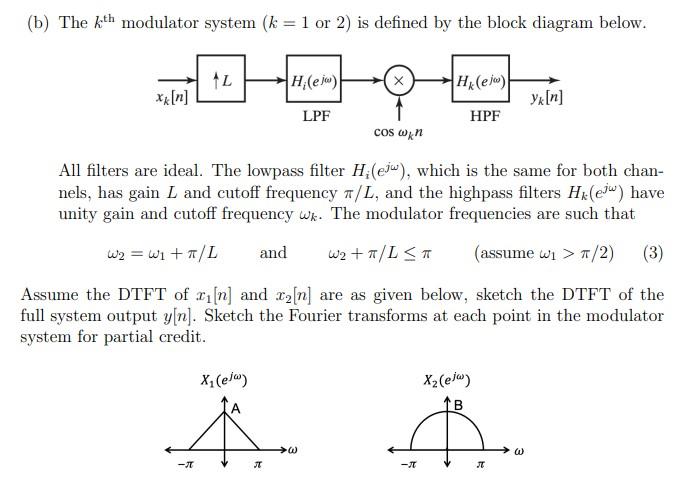 Solved (30 points) Communication systems often require | Chegg.com
