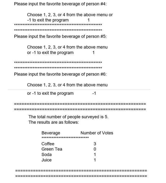 Solved Create a C++ program that performs a survey tally on | Chegg.com