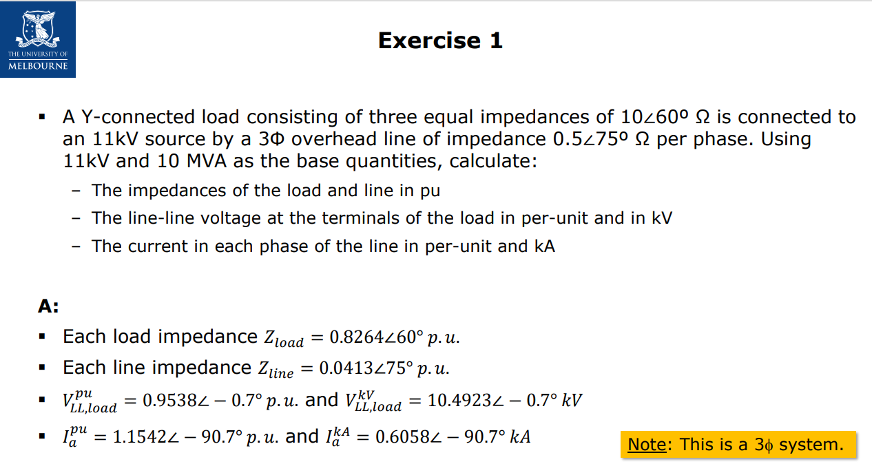 Solved - A Y-connected load consisting of three equal | Chegg.com
