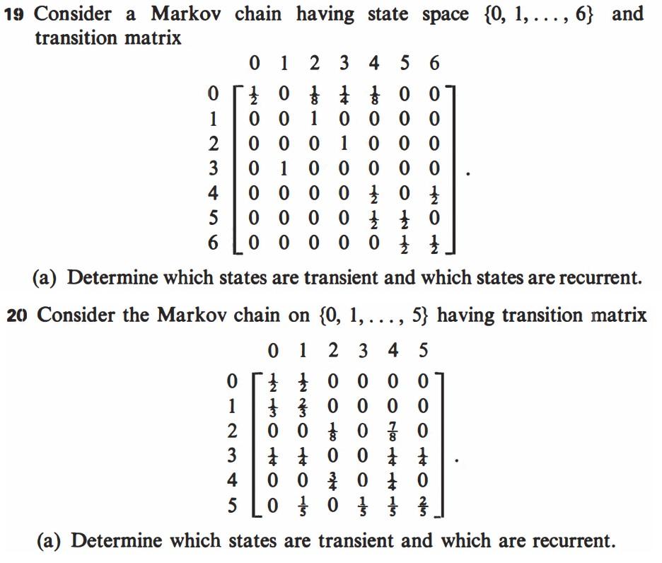Solved This question is based on Markov Chains, please | Chegg.com