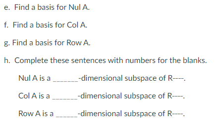 Solved Use elementary operations to convert matrix A to | Chegg.com