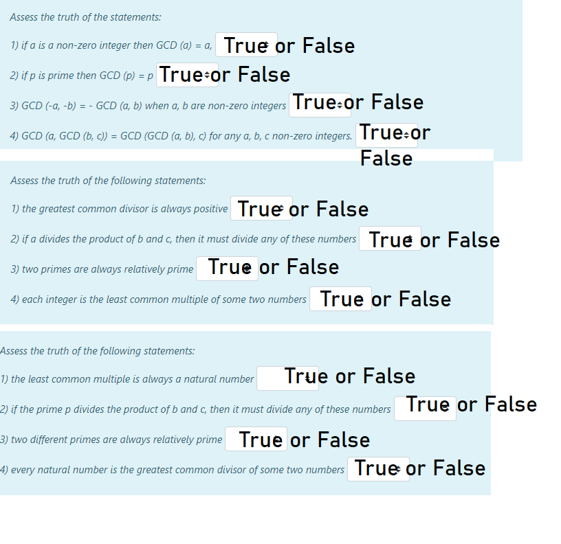 Solved Assess the truth of the statements: 1) if a is a | Chegg.com
