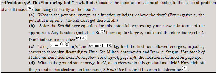 Solved Griffiths Introduction to Quantum Mechanics (3rd | Chegg.com