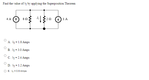 Solved Find the value of /1 by applying the Superposition | Chegg.com