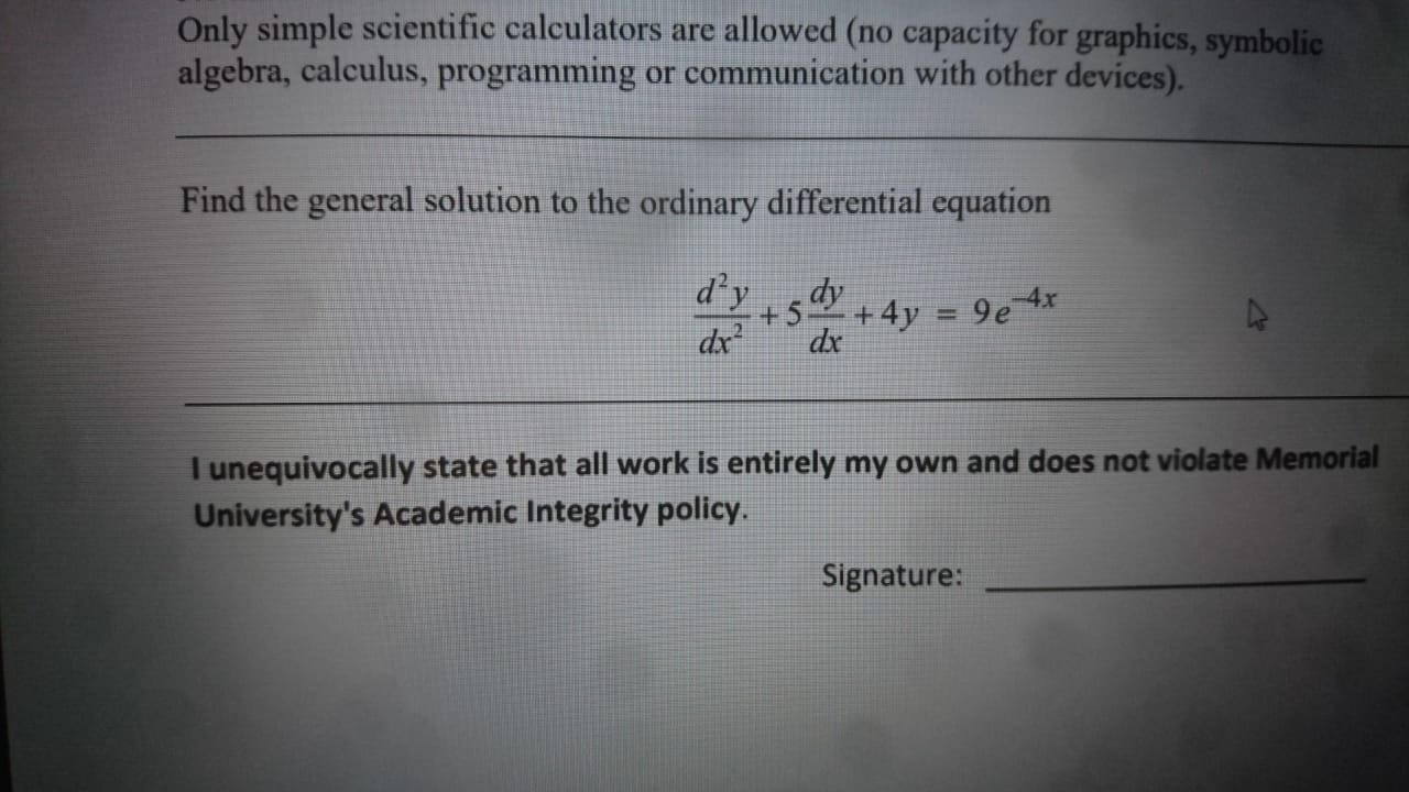 Solved Only simple scientific calculators are allowed (no | Chegg.com