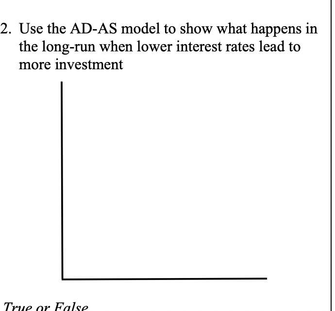 Solved 2. Use the AD-AS model to show what happens in the | Chegg.com
