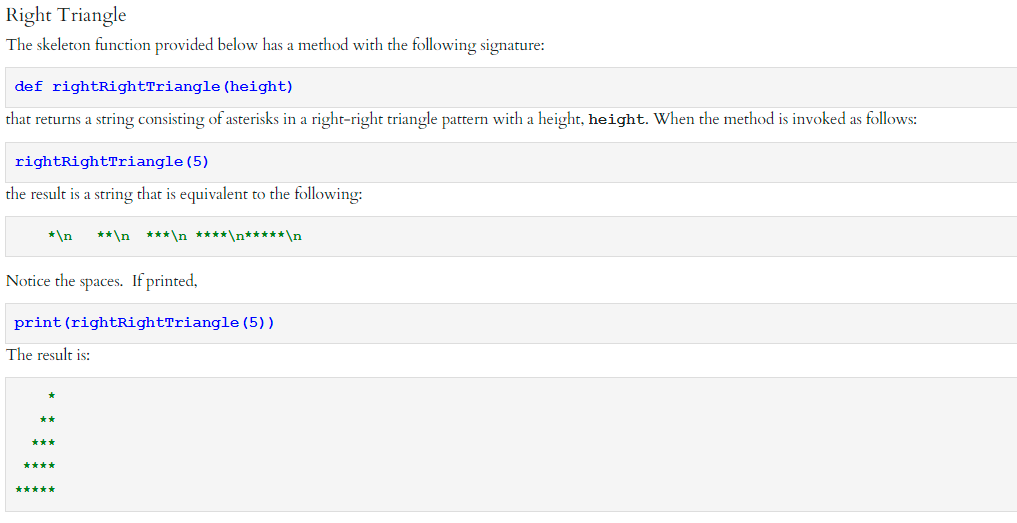 Solved Right Triangle The skeleton function provided below | Chegg.com