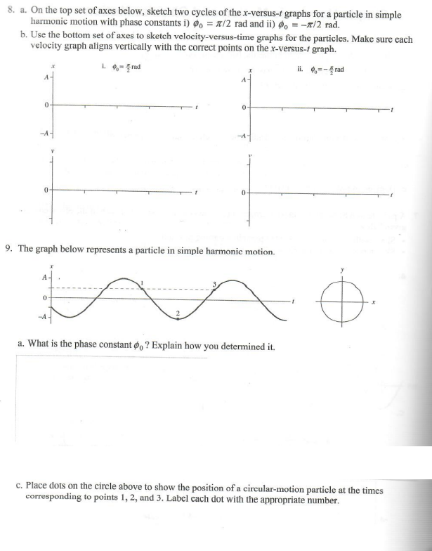 Solved A particle moves counterclockwise around a circle at | Chegg.com