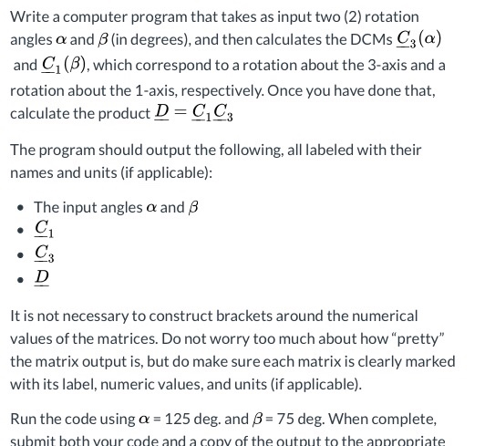 Solved Write a computer program that takes as input two (2) | Chegg.com