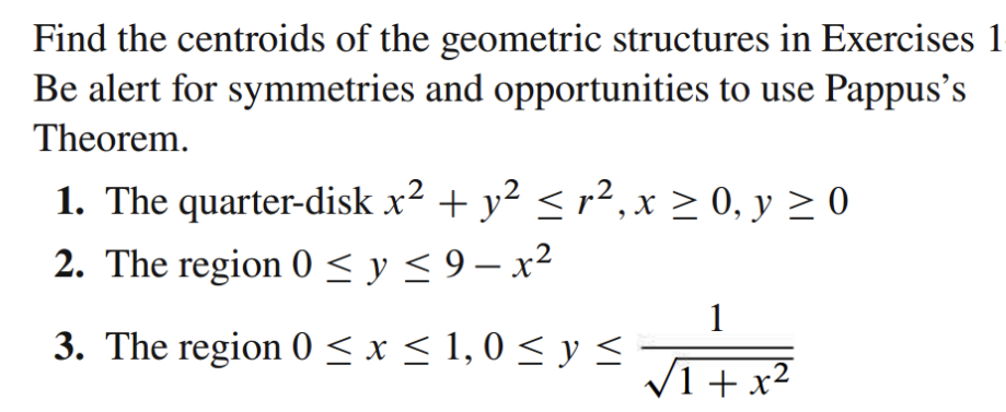 Solved Find the centroids of the geometric structures in | Chegg.com