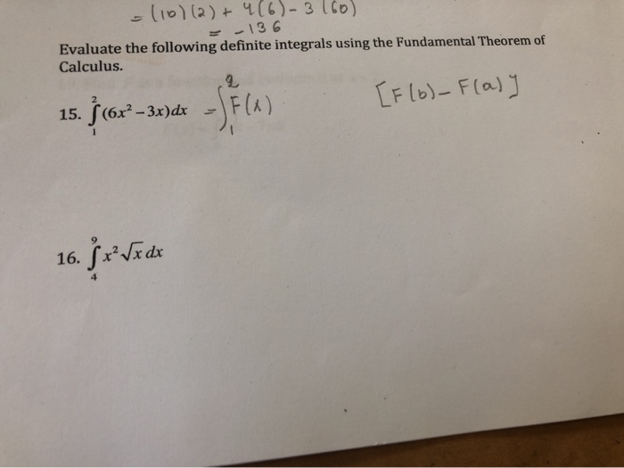 Solved 13 6 Evaluate the following definite integrals using | Chegg.com