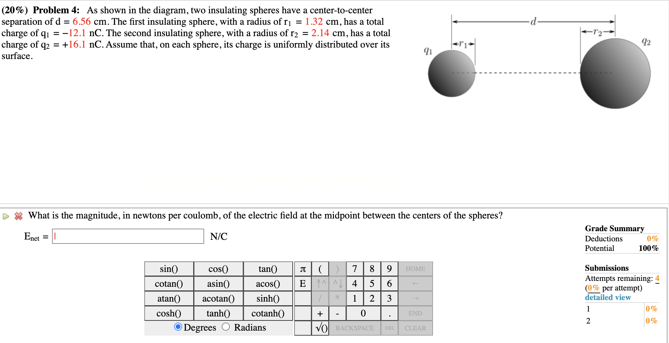 (20\%) Problem 4: As shown in the diagram, two | Chegg.com