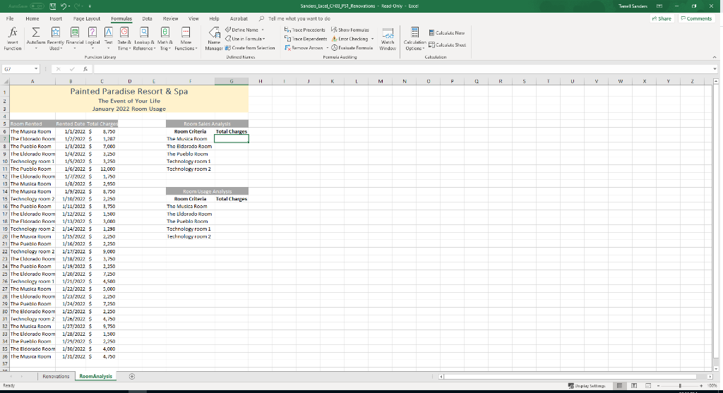 Solved Lesa has asked you to analyze the sales per banquet | Chegg.com