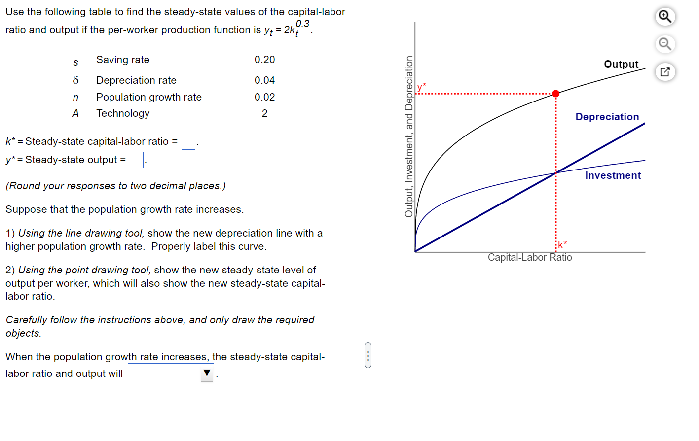 Solved Use the following table to find the steady-state | Chegg.com
