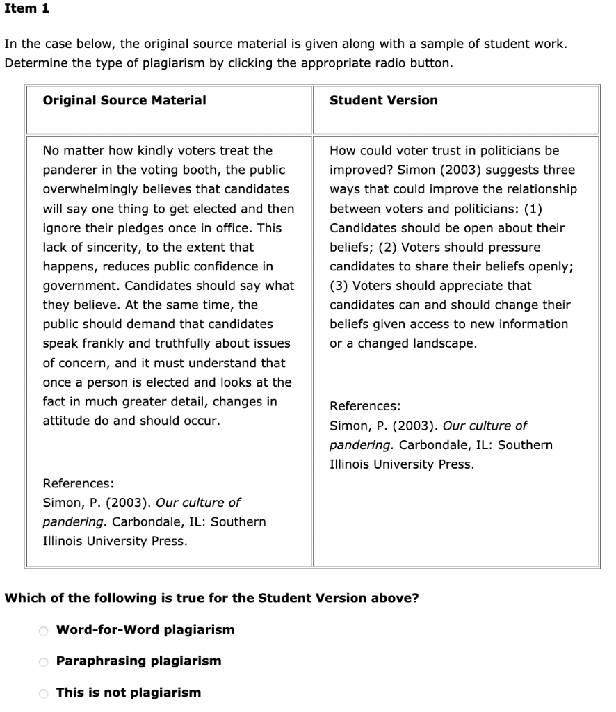 Solved Item 1 In the case below, the original source | Chegg.com