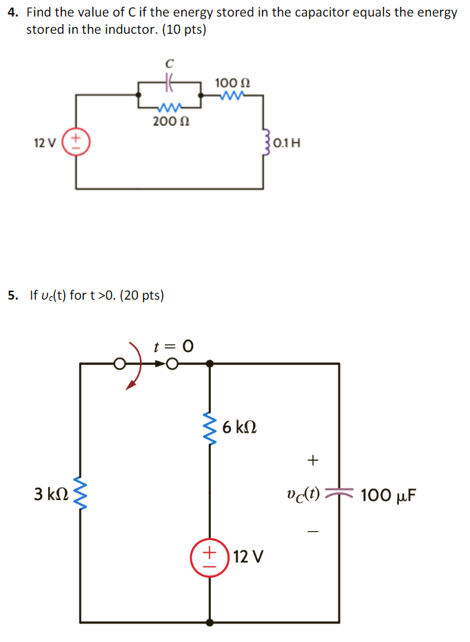 Solved 3. The two capacitors have been connected for some | Chegg.com