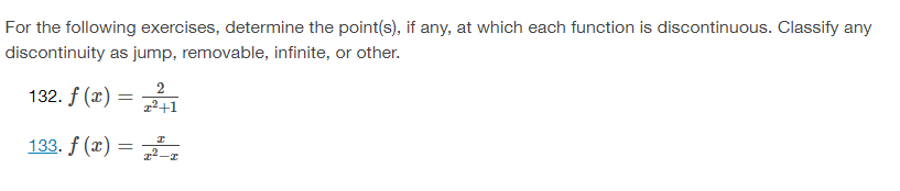 Solved For the following exercises, determine the point(s), | Chegg.com
