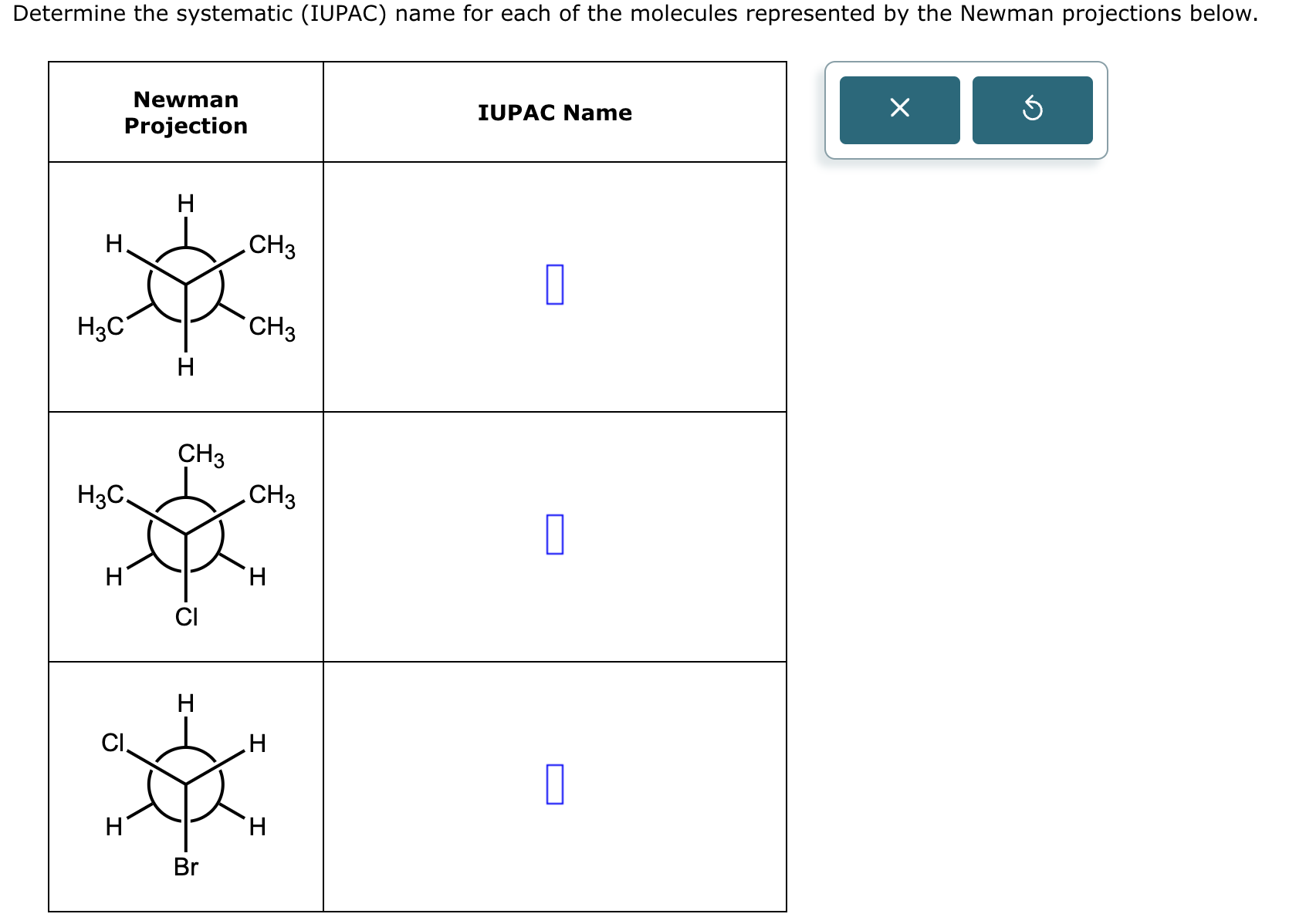 Solved Determine the systematic (IUPAC) ﻿name for each of | Chegg.com