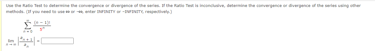 Solved methods. (If you need to use ∞ or −∞, enter INFINITY | Chegg.com
