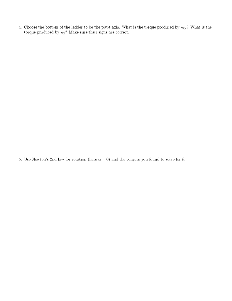 Solved PHYS 211: Practice 16 - Torque NAME: A ladder of | Chegg.com