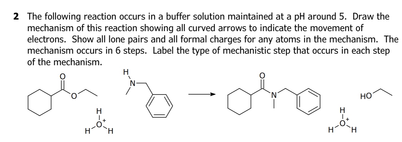 Solved 2 The following reaction occurs in a buffer solution | Chegg.com