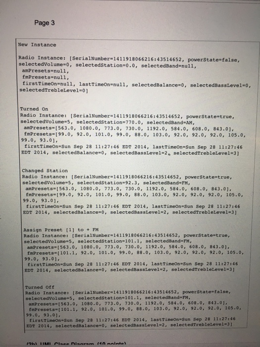 Solved (2a) Model a physical entity as a Java class (7o | Chegg.com