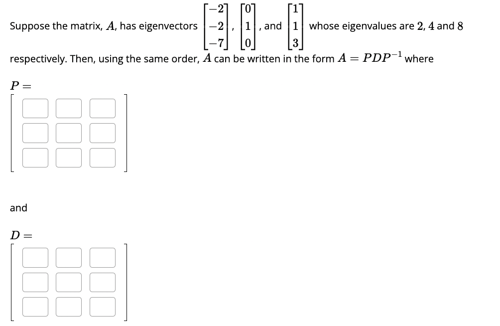 Solved eigen vector linear algebra | Chegg.com Solved eigen vector linear algebra | Chegg.com