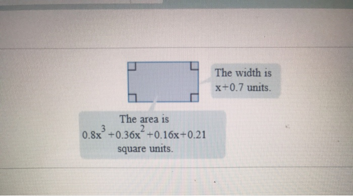 Solved Write a polynomial that represents the length of the | Chegg.com