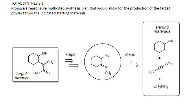 Solved TOTAL SYNTHESIS 1 Propose a reasonable multi-step | Chegg.com