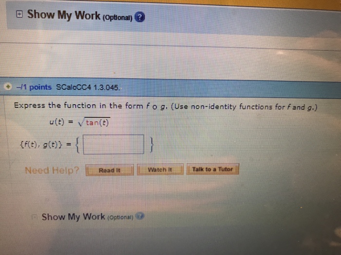 Solved Express the function in the form f compositefunction | Chegg.com