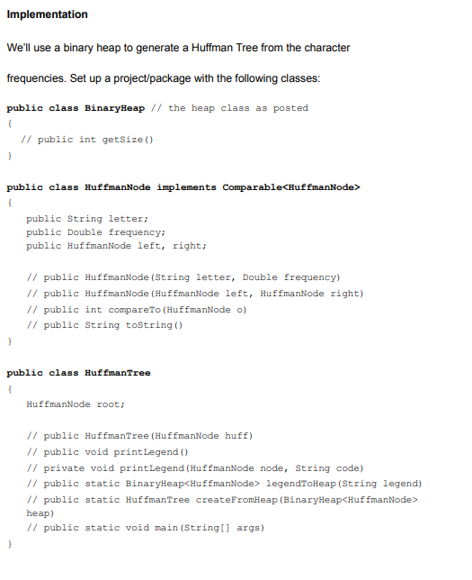 Solved Huffman Encoder Part 1: Building a Huffman Tree In | Chegg.com